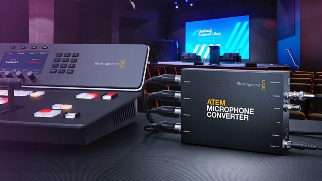Blackmagic Design Announces New ATEM Microphone Converter – Creative COW
