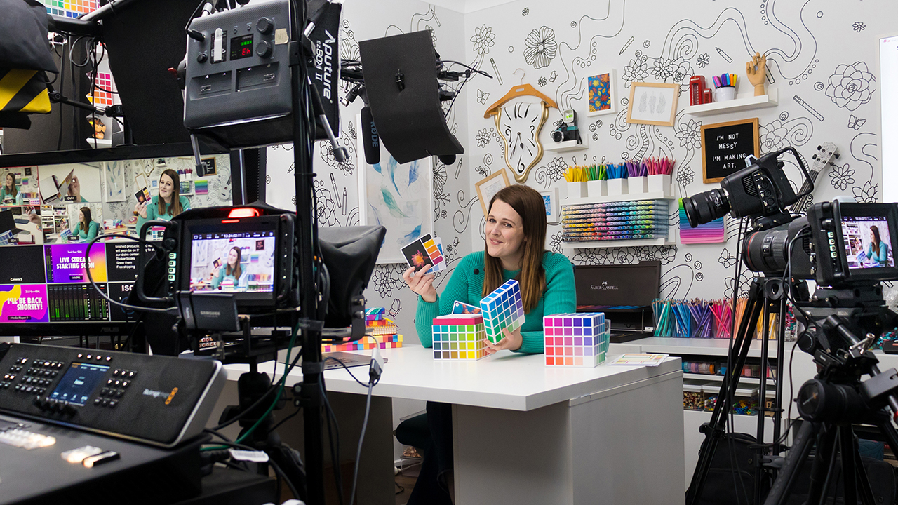 Sarah Renae Clark Streams with ATEM Television Studio HD8 ISO ...